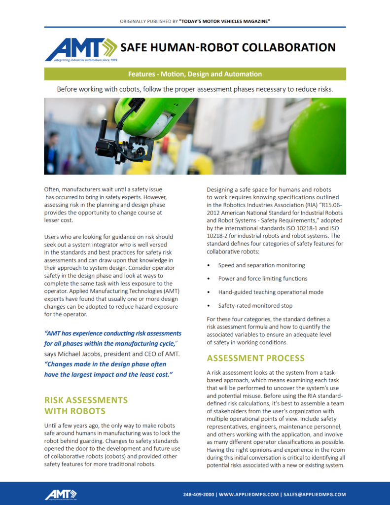 FANUC CRX-30iA Collaborative Robot Palletizer - Applied Manufacturing ...